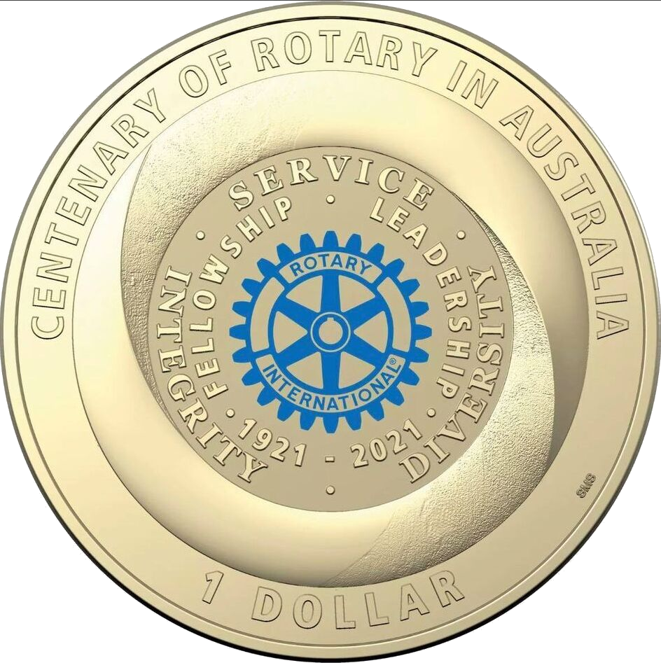 2021 $1 Centenary Of Rotary Australia - Aussie Coins and Notes