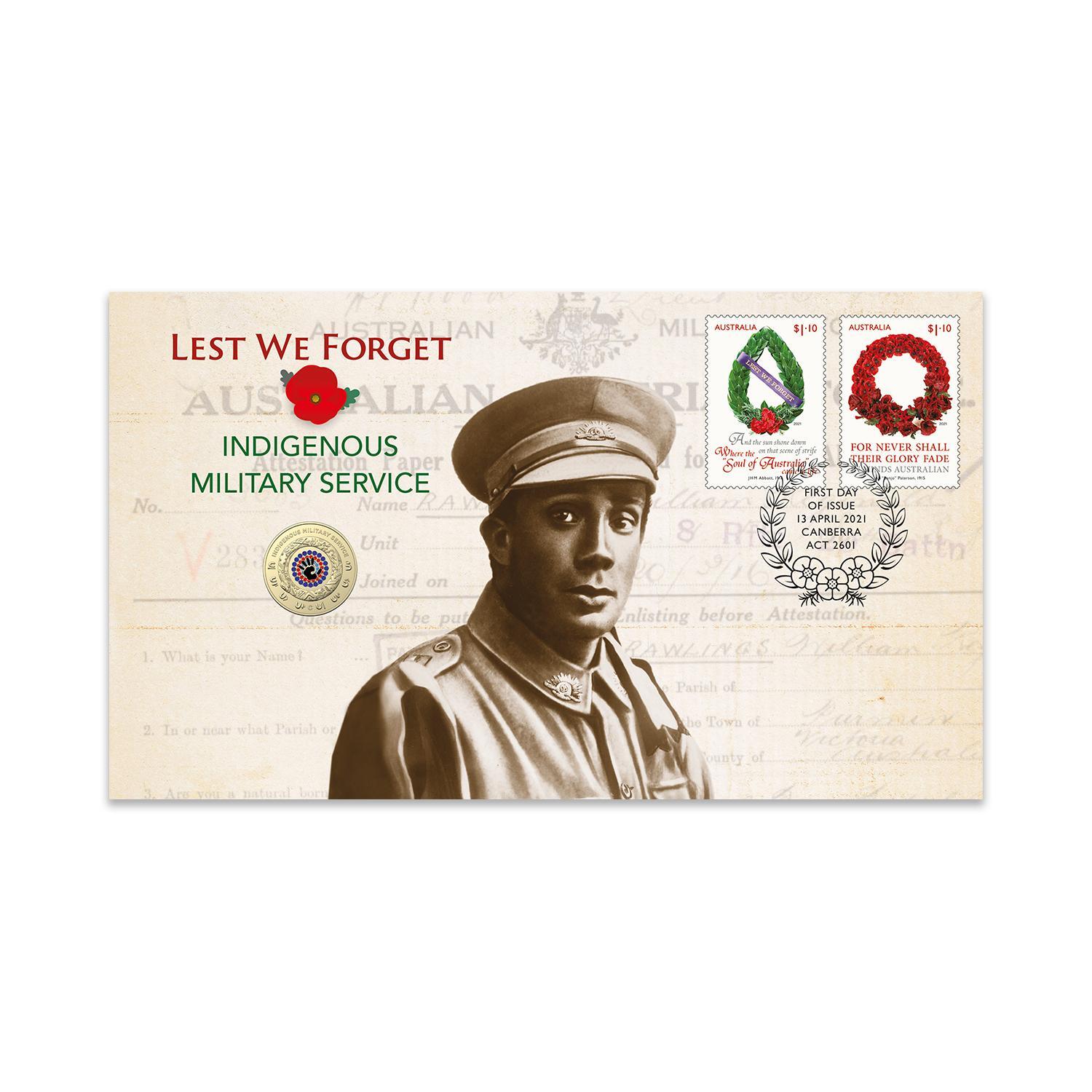 2021 Lest We Forget Indigenous Military Service PNC - Aussie Coins and ...