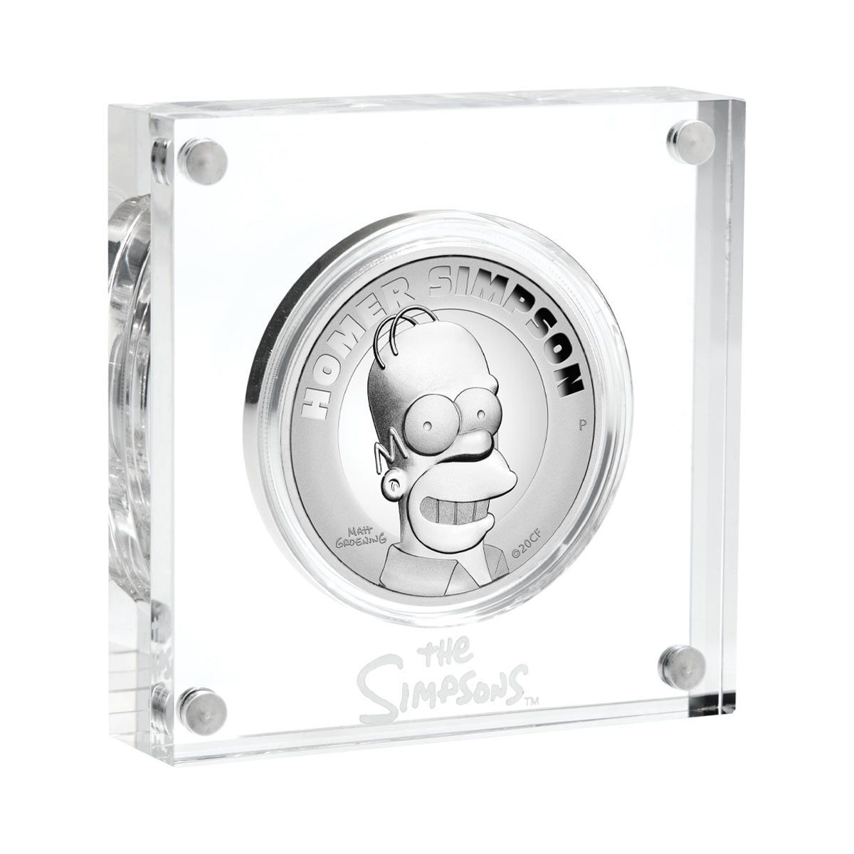 2021 $2 Homer Simpson 2oz Silver Proof Coin - Aussie Coins and Notes