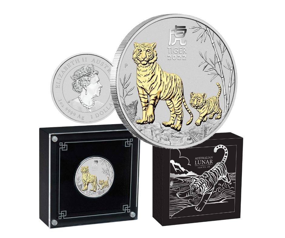 New Release Perth Mint Gold-Gilded 2oz Silver Coin
