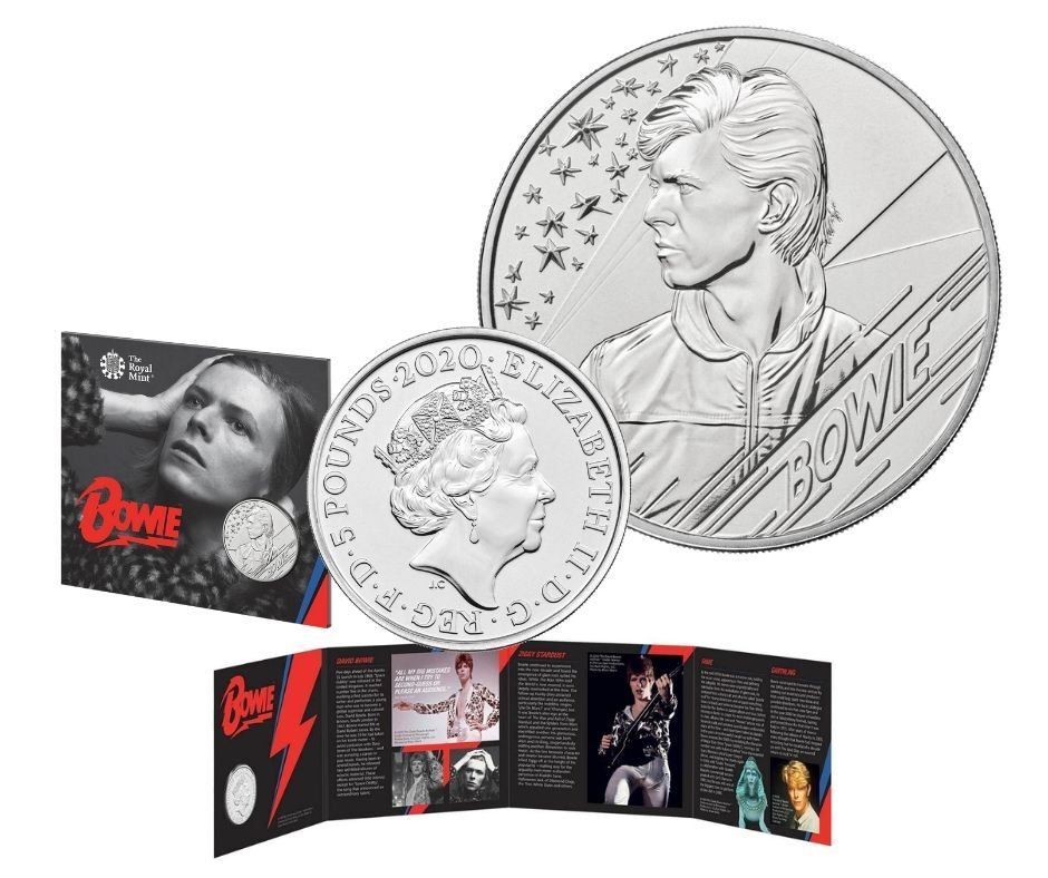 New Release David Bowie Coins By The UK Royal Mint