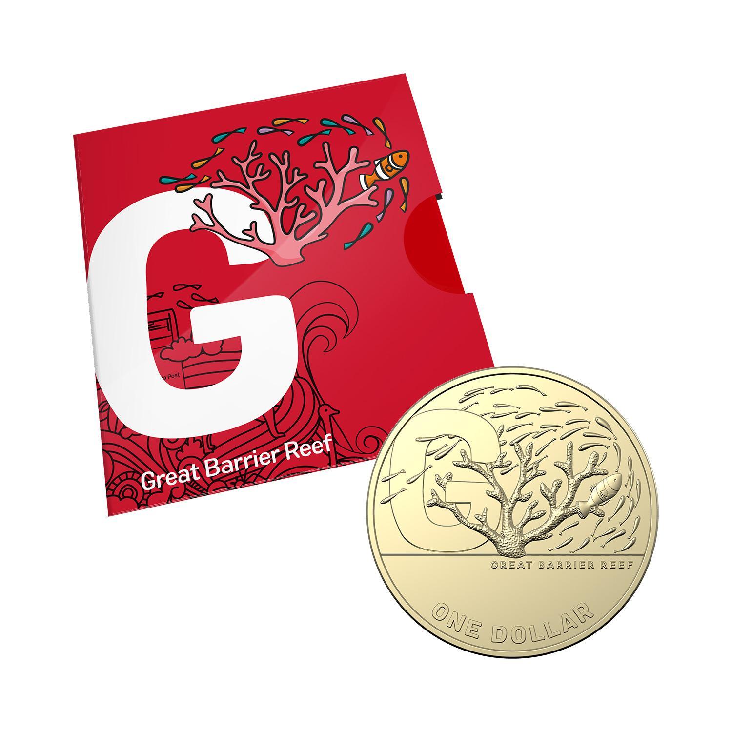 2021 $1 Great Aussie Coin Hunt 2 – Letter 'G' coin - Aussie Coins and Notes